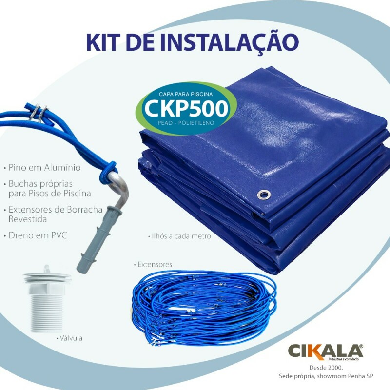 Capa de Piscina CKP500 PEAD com Kit – Proteção Contra Sujeira e Alta ...
