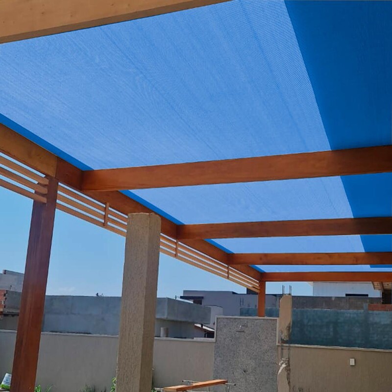 Tela de Sombreamento 90% Azul Proteção e Estilo para Áreas Externas