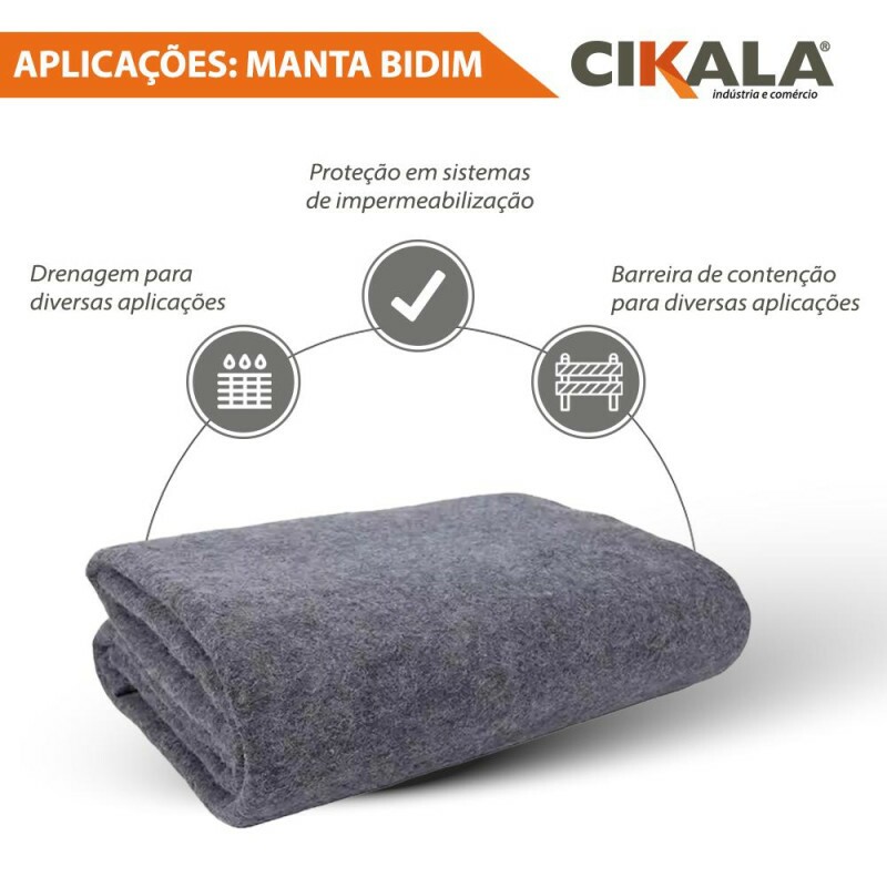Manta Bidim Geotêxtil 2,30 M para Proteção Drenagem e Revestimento