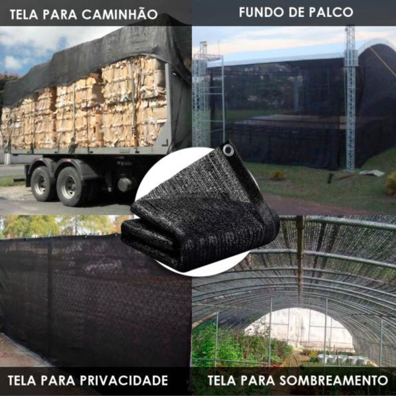 Tela Preta Caminhão para Cargas Recicláveis e Grãos
