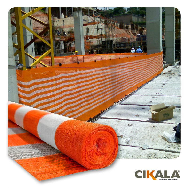 Tela Tapume Laranja 1,20x50 M: Proteção e Sinalização Eficiente para ...
