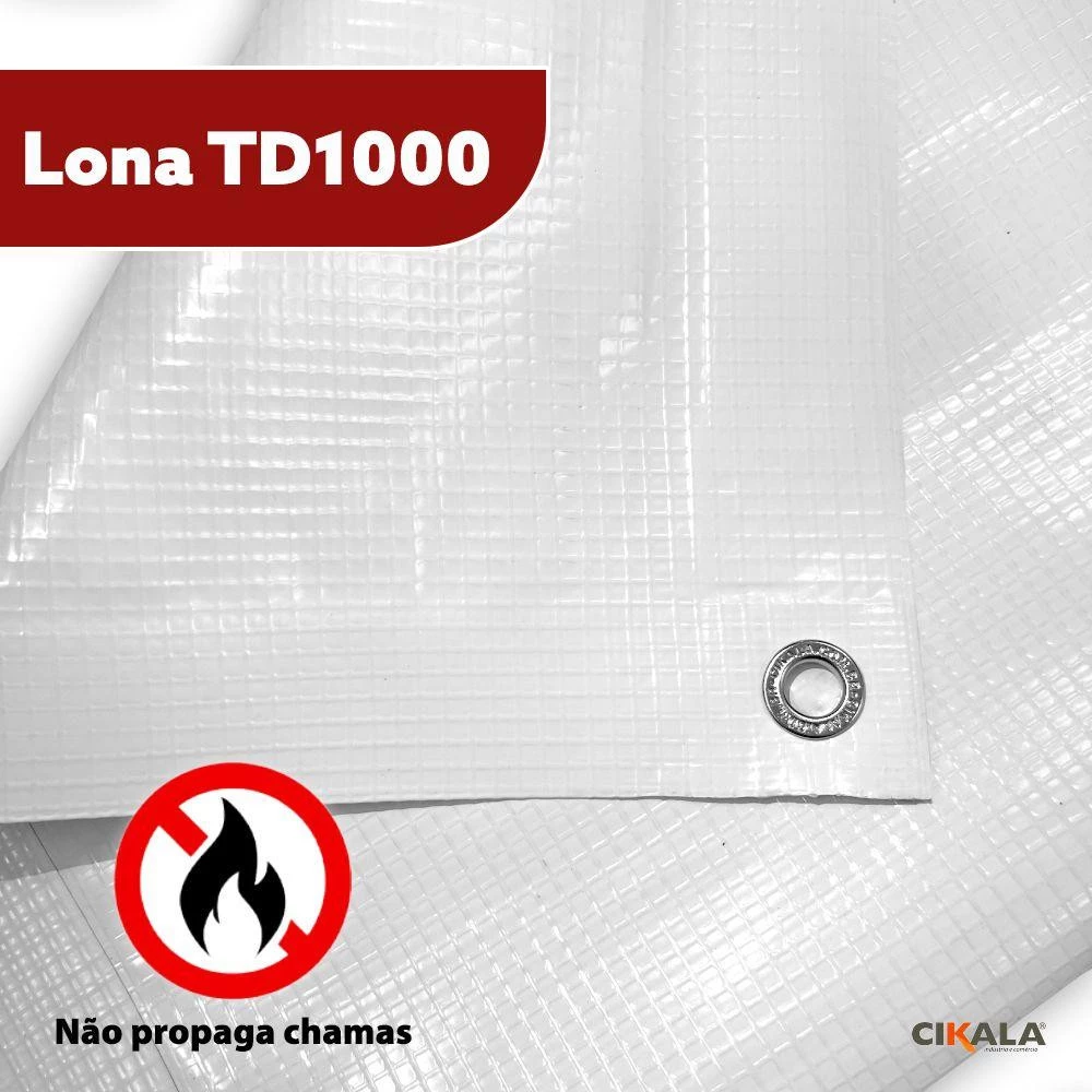 Lona TD1000 Branca Blackout Espessura 500 Micras Multiuso